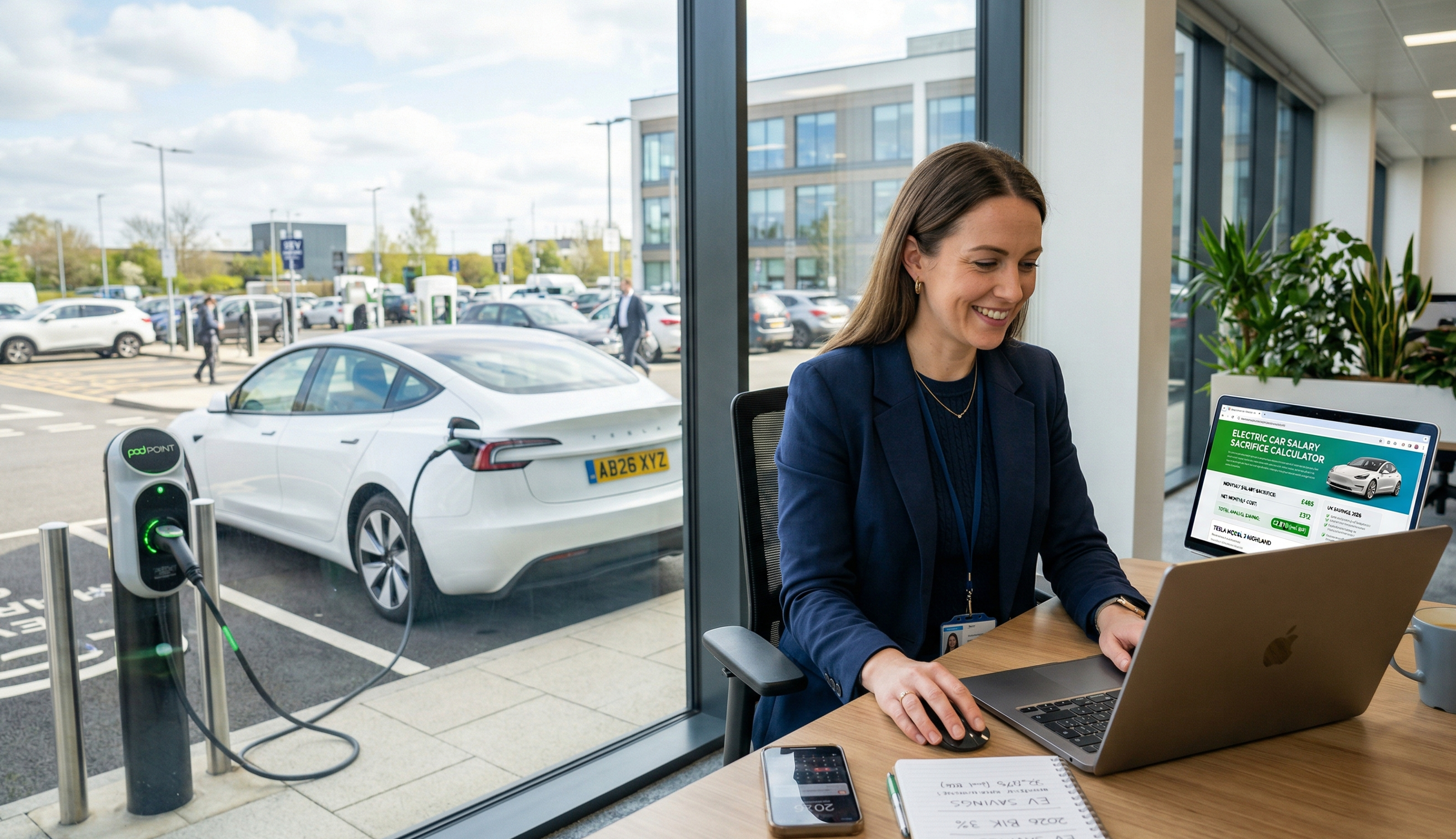 Electric Car Salary Sacrifice Calculator UK | 2026 Tax Savings